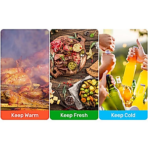 Insulated Food Delivery Bag with 4 Cup Holders, Large Warm & Cooler Shipping Bag, Catering Thermal Bag for Cold and Hot Food Transport, Grocery Bags for Pizza Delivery, Beverages, Uber Eat, Camping