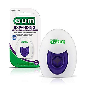 GUM - 10070942302408 Expanding Dental Floss, 43.3 Yards (Pack of 6)
