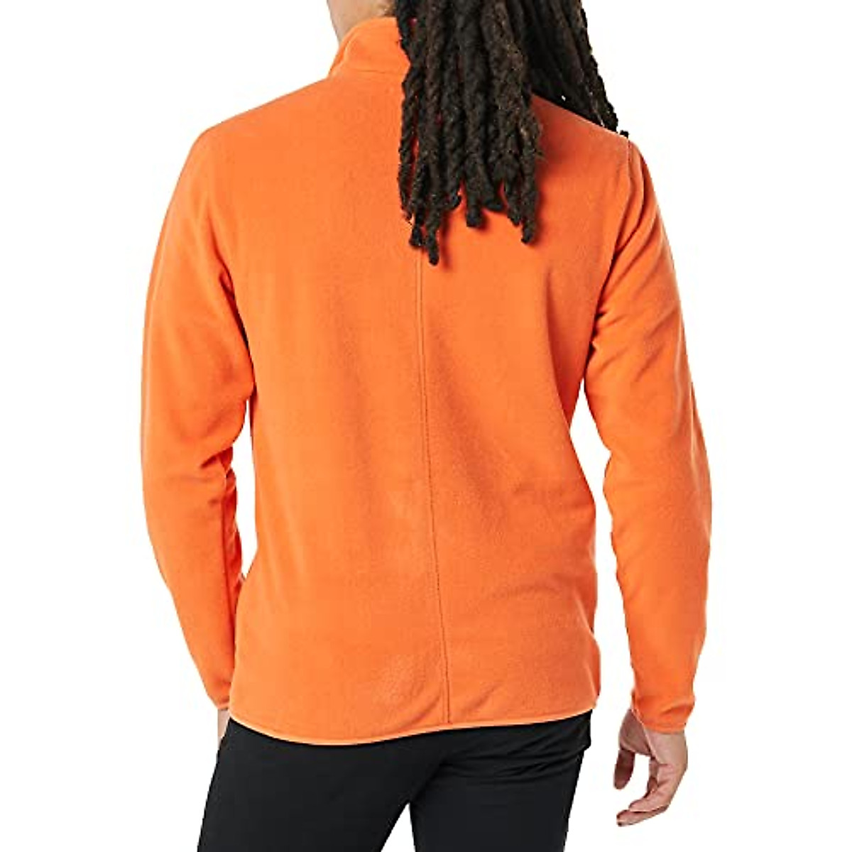 Amazon Essentials Men's Quarter-Zip Polar Fleece Jacket - Discontinued Colors, Orange, Medium