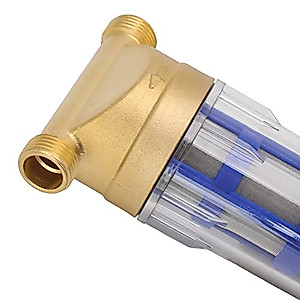 Cyclonic Sedimentation Water Filter, Water Filter G1/2in Robust Pure Copper for Washer