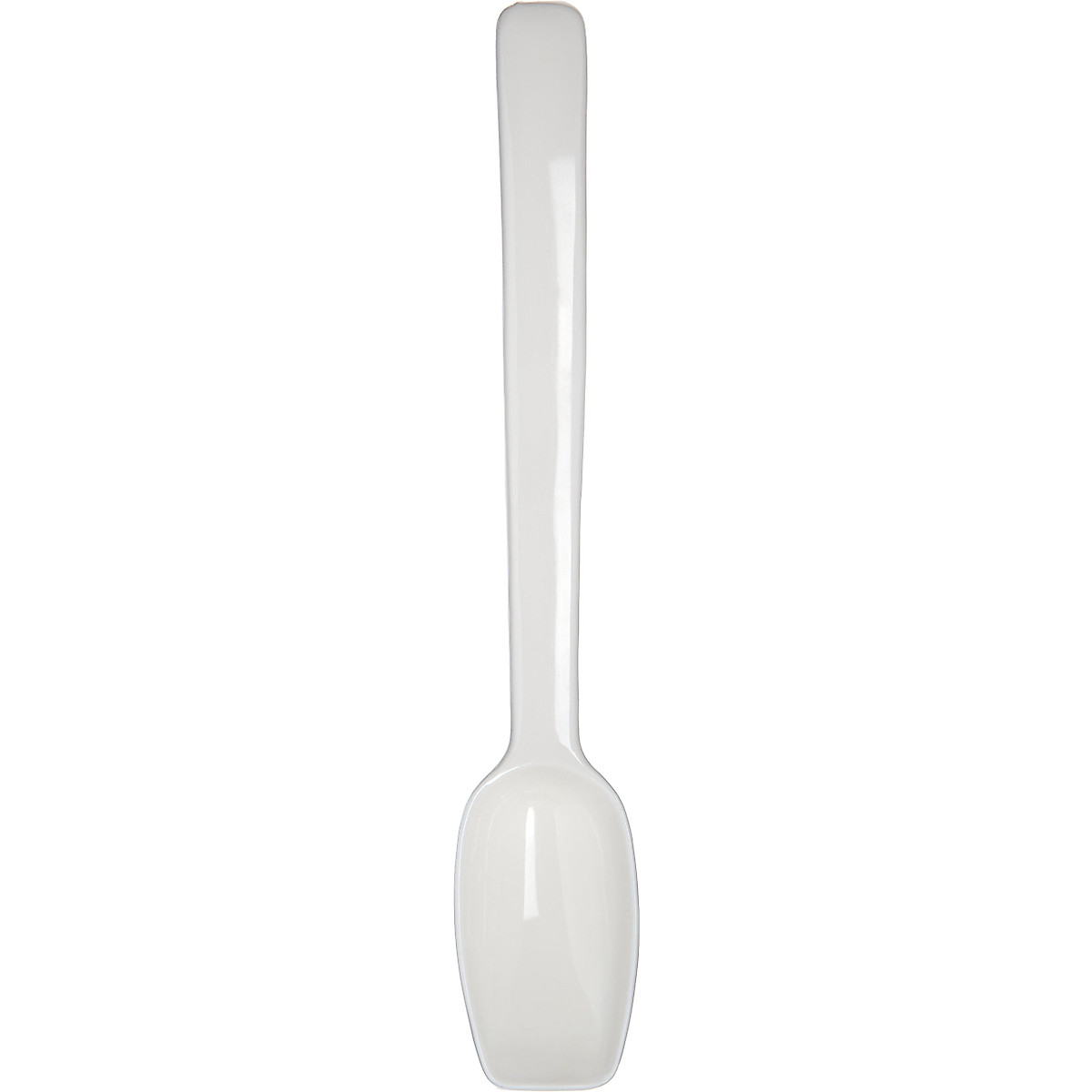 Carlisle FoodService Products 12 Pack Solid 9 Inch Spoons, Portion Control Utensils for Salads and Desserts, Durable Polycarbonate, Dishwasher-Safe, NSF Certified, Plastic, White (Pack of 12)