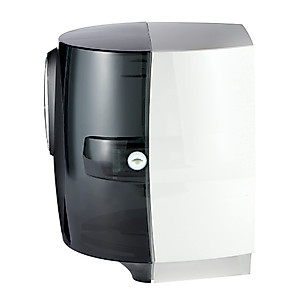 Universal Centerpull Paper Towel and Wiper Dispenser by GP PRO (Georgia-Pacific), Translucent Smoke, 54050, 10.250" W x 10.750" D x 12.625" H