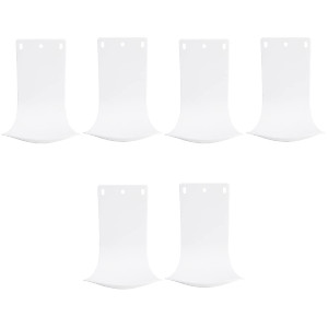 STOBAZA 6 Pcs Plastic Water Tray Soap Catch Tray Soap Dispenser Droplet Tray Foaming Dispenser Trays Drip Tray Kitchen Decor Foam Soap Dispenser Tray Soap Holder Automatic Abs White