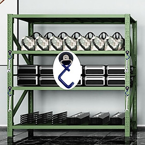 BOLWHAO Magnetic Broom Holder, Magnetic Hooks Heavy Duty Stainless Steel Broom Holder, Hook for Broom and Mop, Magnetic Absorption Hook for Homes, Kitchens,Warehouses(2 PCS)