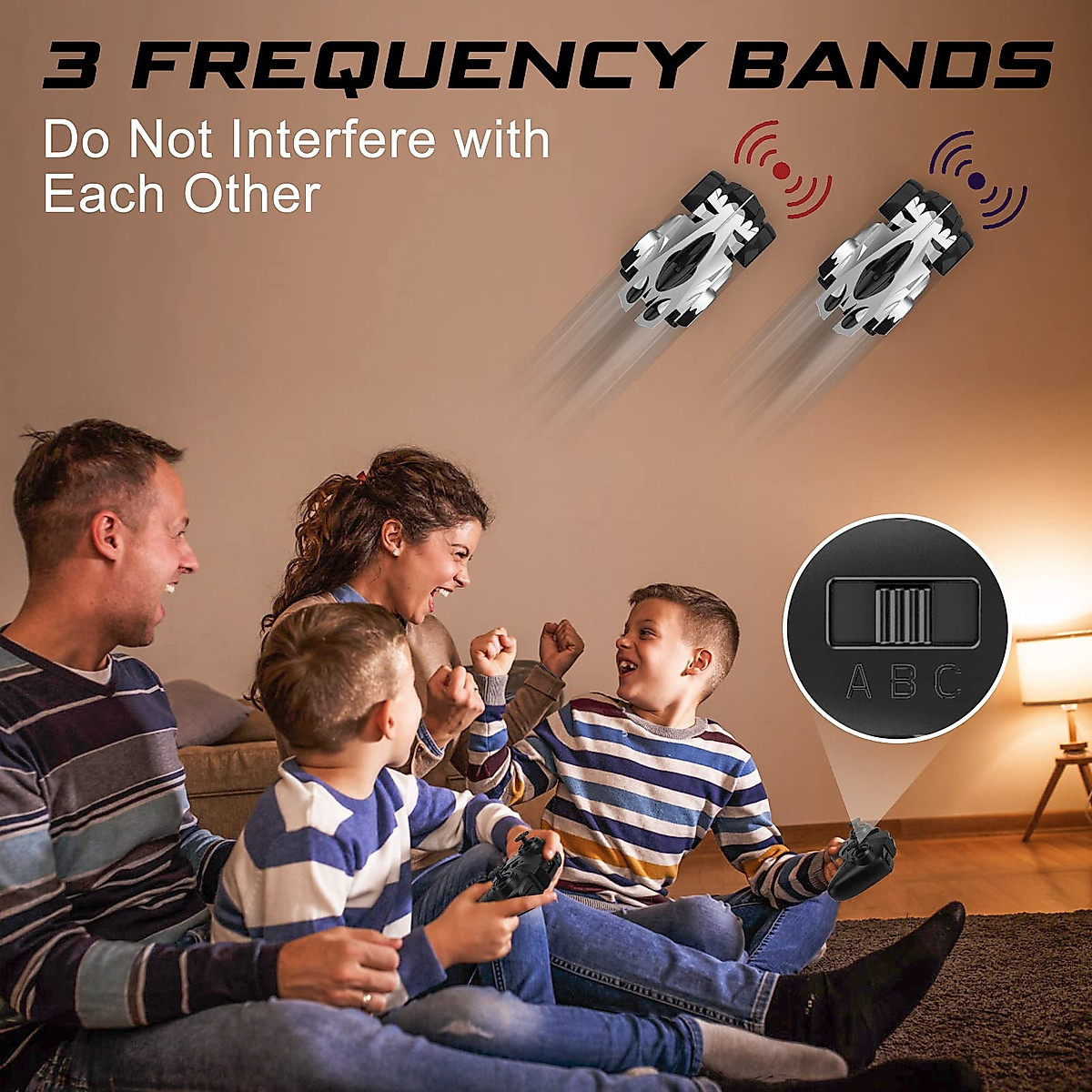 EpochAir Wall Climbing Remote Control Car Dual Mode 360deg Rotating RC Stunt Cars with Headlight Rechargeable Toys for Boys Girls Gift for 4 5 6 7 8-12 Year Old Kid