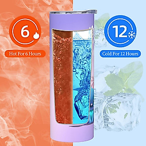 GASPOO Stitch Travel Coffee Mug Cup 20oz Double Wall Vacuum Insulated Stainless Steel Tumbler With Leak-Proof Lid And Straw For Ice And Hot Drink