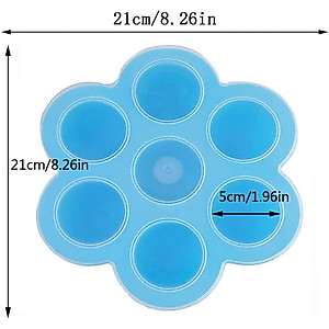 Silicone Egg Bites Molds for Instant Pot Accessories for 5,6,8 Qt Pressure Cooker, Food Storage Containers Silicone Egg Steamer Frozen Lid Refrigerator Ice Tray