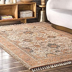 nuLOOM Joanne Flatweave Jute Area Rug, 5' x 8', Multi
