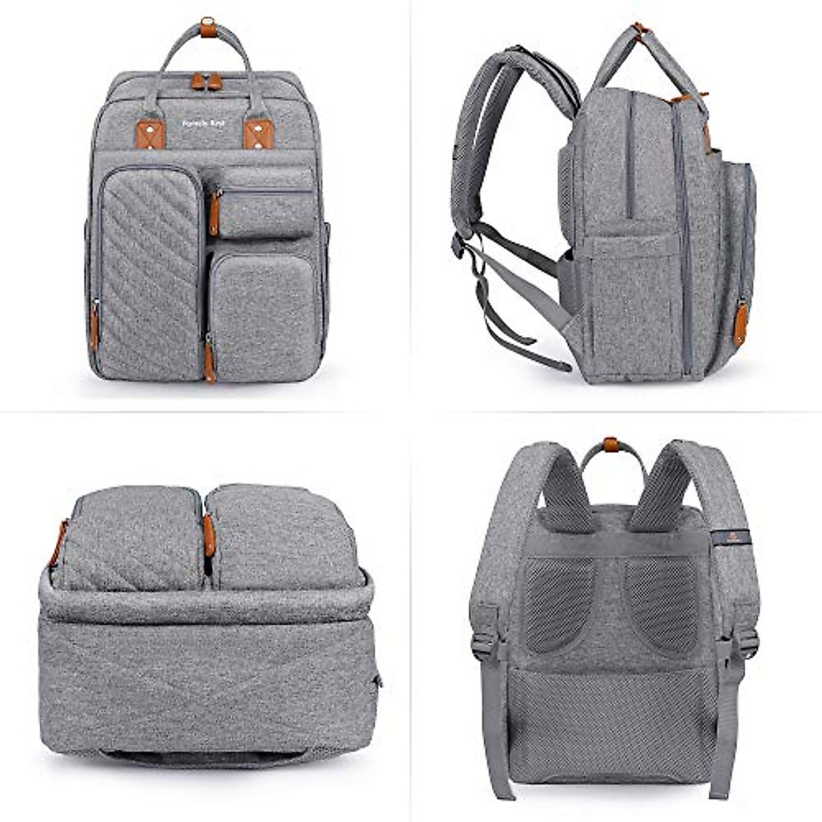 Pomelo Best Changing Backpack Diaper Bag Backpack, Multifunction Travel Baby Bag for Newborn Baby Gifts