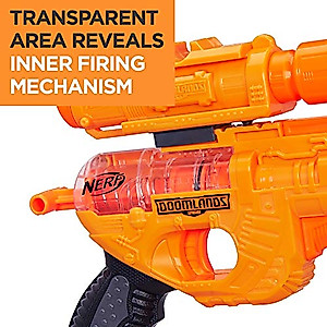 Nerf Holdout Doomlands Toy Blaster with Detachablex 40Mm & 2 Official Doomlands Elite Darts for Kids, Teens, & Adults