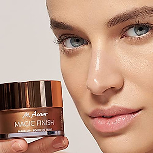 M. Asam Magic Finish Make-up Mousse – 4in1 Primer, Foundation, Concealer & Powder with buildable coverage, adapts to light & medium skin tones, leaves skin looking flawless, 1.01 Fl Oz