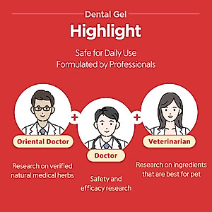 JAYU PET Dental Gel - Dog Cat Toothpaste, Removing Plaque and Tartar, Teeth Cleaning & Breath Freshener, Puppy Kitten Dental Care with Vet Approved (2.82oz. 80g)