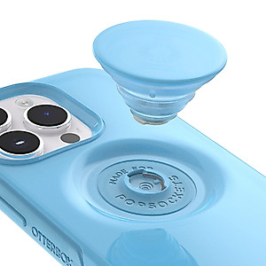 OtterBox iPhone 14 Pro Max (ONLY) Otter + Pop Symmetry Series Clear Case - YOU CYAN THIS (Blue), integrated PopSockets PopGrip, slim, pocket-friendly, raised edges protect camera & screen