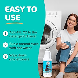 Sunny & Honey Liquid Washing Machine Cleaner & Deodorizer - Top & Front Load Washer Cleaner - 32 fl oz Washing Machine Deodorizer