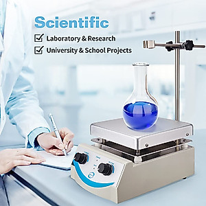 SH-3 Hot Plate Magnetic Stirrer 5000ml Volume with Dual Control and 1 Inch Stir Bar