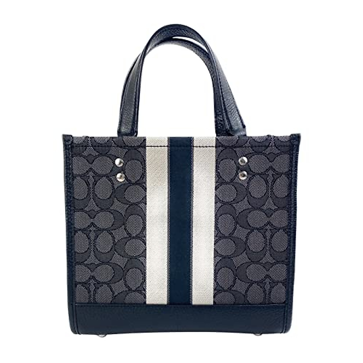 COACH Dempsey Tote 22 In Signature Jacquard With Stripe Patch