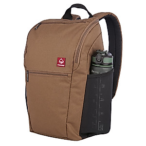 WOLVERINE Lightweight, Water Resistant Rugged Laptop Backpack for Travel or Work, Top Loader-Chestnut, 25L