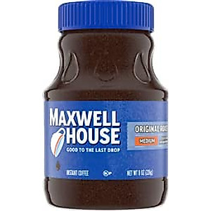 Maxwell House Original Blend Instant Coffee, Medium Roast, 8 Ounce Jar (Pack of 3)