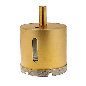 2 Inch Masonry Hole Saw, Diamond Hole Saw, Heavy Duty Dry Core Bits for Concrete, Brick, Cinder Block, 3/8 inch Shank, Core Drill Bit - Extra Long Depth of Cut