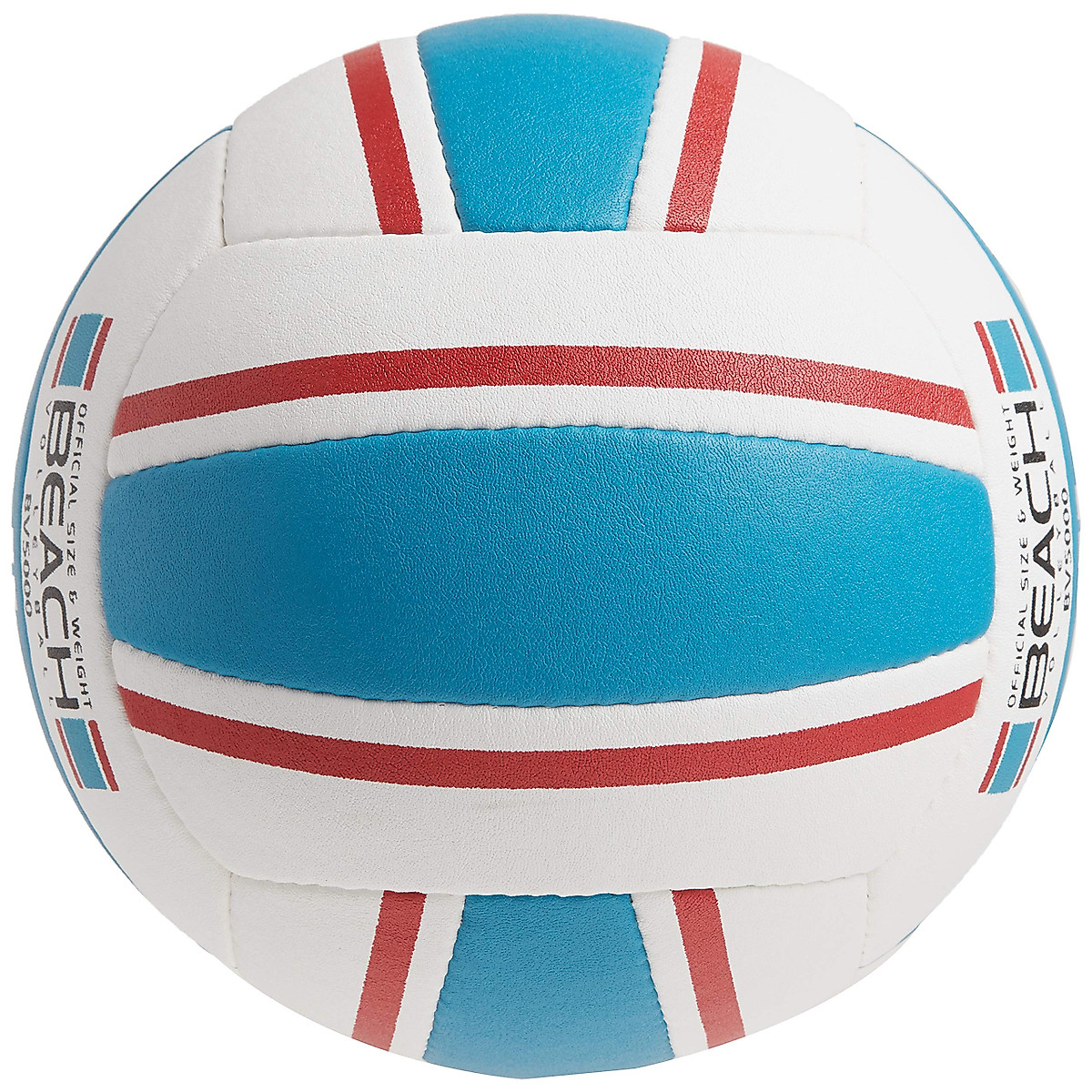 Molten Elite Beach Volleyball, Red/Blue, Hand-stitched Cover, Outdoor Use, 1 Year Warranty