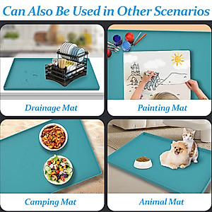 Striludo Silicone Griddle Mat for Blackstone Griddle,Heavy Duty Food Grade Silicone Protective Cover Mat,Protect Your Grill from Rodents,Insects,Debris and Rust, Blue (22 Inch)