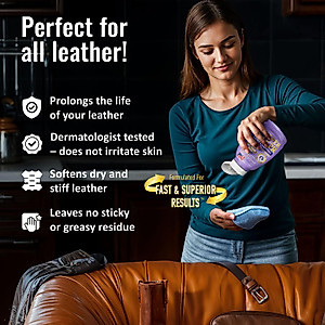 Leather CPR Cleaner & Conditioner 18oz - Best Leather Cleaner & Conditioner. Cleans, Conditions, Restores & Protects Leather Furniture, Handbags, Car Seats, Jackets, Boots, Shoes, Saddles, Tack & More