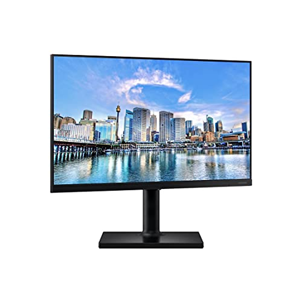 SAMSUNG FT45 Series 24-Inch FHD 1080p Computer Monitor, 75Hz, IPS Panel, HDMI, DisplayPort, USB Hub, Built-in Speakers, Height Adjustable Stand, 3 Yr WRNTY (LF24T450FZNXGO),Black
