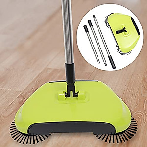NOLITOY Hand Push Floor Sweeper Broom Carpet Sweeper Floor Cleaning Mop, 360° Rotating Cleaning Sweeper for Home Office Carpet Cleaning