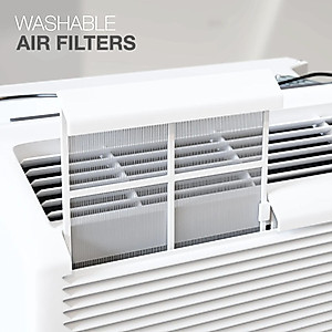 Cooper&Hunter 12,000 BTU PTAC Packaged Terminal Air Conditioner with Heat Pump (R32 Refrigerant) and 3.5 kW Electric Heater Including Wireless Smart Kit, Remote Controller, and a Power Cord