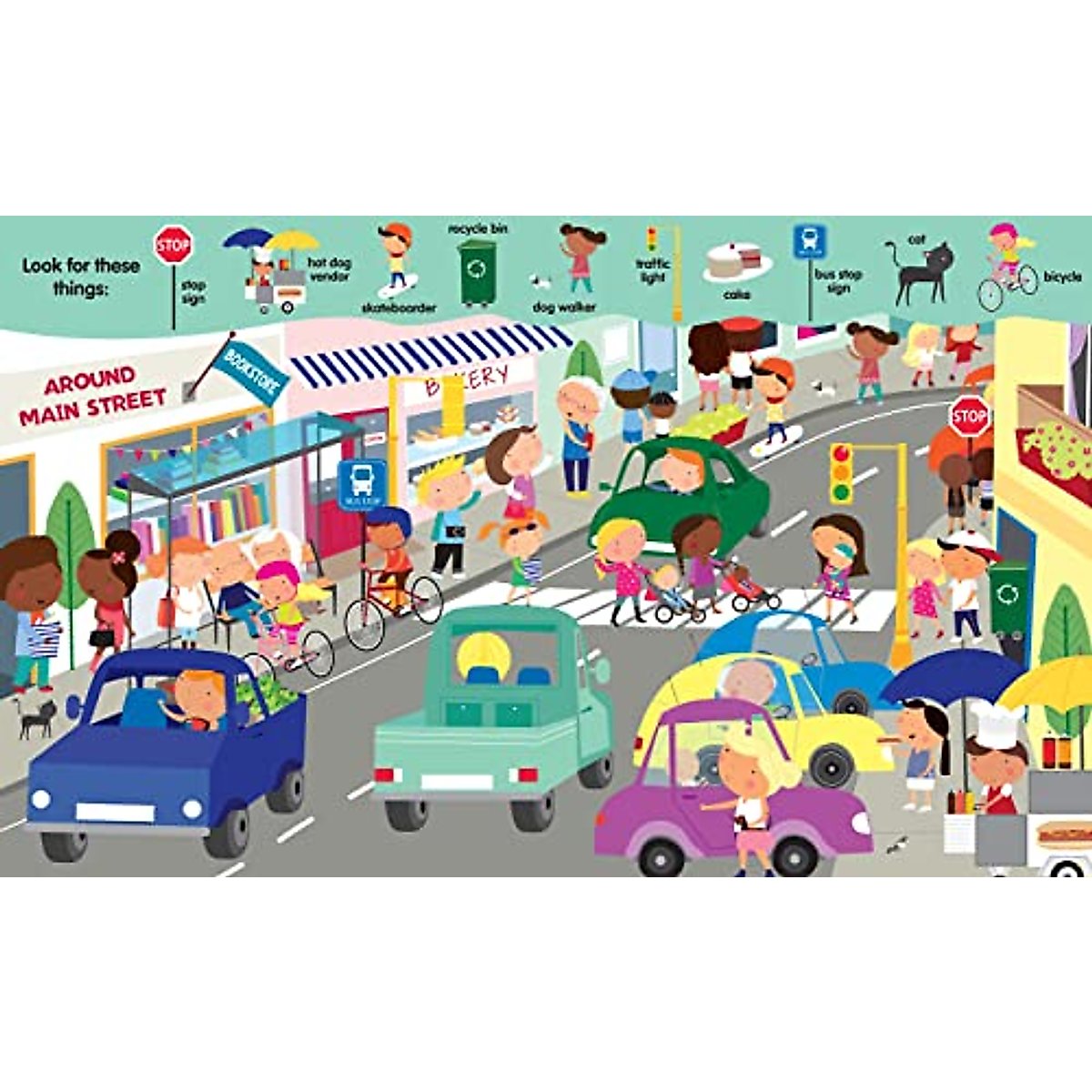 Search & Find: Around the Neighborhood - Search for People, Animals, Objects, Food, and More, Ages 2 and Up - Part of the Search & Find Series