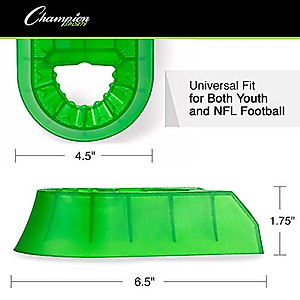 Champion Sports Triplex 3-in-1 Premium Football Kicking Tee for Kickoff Practice, 1” - Ball Holder Tees for Footballs - Kicking Block and Accessories for Adults, Kids, Coaches