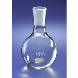Corning 4100-1L, Pyrex Boiling Flask, Flat Bottom, Short Neck, 1000mL Capacity