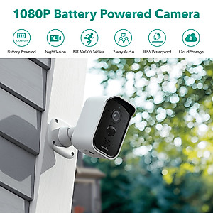 wansview Wireless Security Camera Outdoor, 1080P HD Wireless Rechargeable Battery Powered WiFi Home Security Camera, 2 Way Audio, Waterproof, Cloud Storage B3