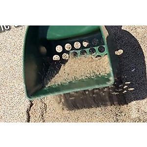 SE 3 Quart Sand Scoop Sifter with 0.5" Holes - Use for Gold and Metal Prospecting, Green