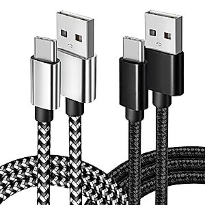 USB Type C Charger Cable 2pack 6ft Fast Quick Charging Cords for Tablets Samsung Tab A 10.1(2019),10.5(2018),A7 10.4(2020),Tab S6/Lite S4 S3;Kindle Fire HD 10(9th),8(10th);Phones Galaxy A51 S9 S10E