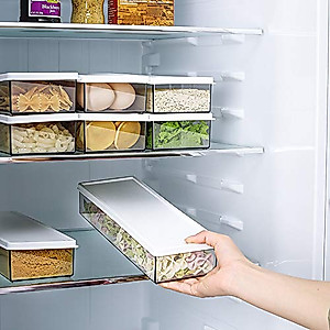 AIYoo Flatware Tray Kitchen Drawer Organizer With Lid And Drainer - Plastic Food Storage Container food storage box for refrigerator Dinnerware Holder