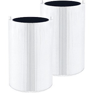 Laukowind Replacement Filters for Blueair Blue Pure 411 411+ Auto Mini - HEPA Parts with Silent Activated Carbon, Fit for Cleaner Pet Filter - 2 Pack