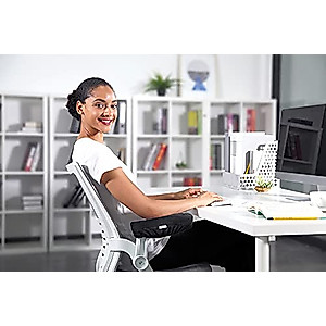 Aloudy Arm Rest Pillow, 2021 New Size 11” Office Chair Armrest Cover Pads, Comfy Desk Chair Cushions for Elbows and Forearms(Large, Set of 2)