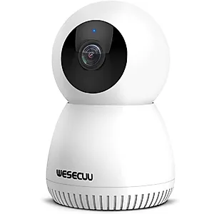 WESECUU Pet Camera,Indoor Camera,Dog Camera with Phone App,360° Wireless Cameras for Home Indoor Security,24/7 Motion Detection, 2-Way Call,IR Night Vision,Siren Alarm,1080P 2.4GHz Cat Camera