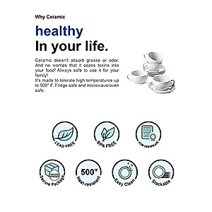 LE TAUCI 6 oz Cappuccino Cups with Saucers，Ceramic Coffee Cup for Au Lait, Double shot, Latte, Cafe Mocha, Tea - Set of 4, White