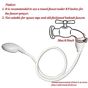 U-BCOO Sink Spray Rubber Hose Portable Shampoo Sprayer (Style 1)