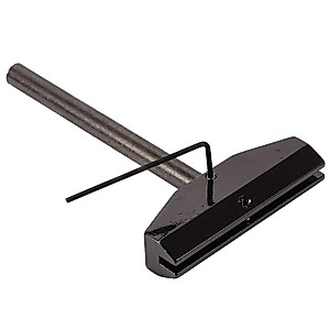 Jiayouy Luthier Tools Set Guitar Bass Fret Press Caul Fingerboard Pressing Tool + 9Pcs Brass Radian Fret Inserts with Hex Wrench - Black