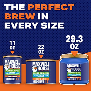 Maxwell House Decaf Original Medium Roast Ground Coffee (29.3 oz Canister)