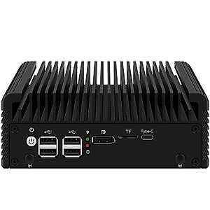 4K Firewall Micro Appliance, 5 Port i226-V 2.5G LAN Fanless Mini PC Intel N100, No DDR5 No NVMe, 2* HDMI, 4xUSB2.0, 1*DP, 1*Type-C, VPN Router PC, OPNsense, Ethernet AES-NI, ESXi Proxmox Host