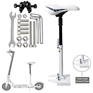 WELLSTRONG Electric Scooter Folding seat Universal seat Free Punch Saddle seat Replacement for Mijia M365,White