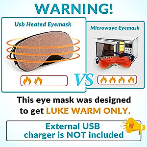 Portable Cold and Hot USB Heated Steam Eye Mask + Reusable Ice Gels for Sleeping, Eye Puffiness, Dry Eye, Tired Eyes, and Eye Bag with Time and Temperature Control, Best Mother's Day Gift