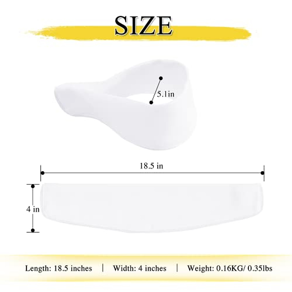 NICETOWN Strong Magnetic Curtain Tiebacks - Modern Simple Style Curtain Ties Backs Holdbacks Holders for Indoor/Outdoor Curtains (White, 18.5 X 4 Inches, Set of 4)