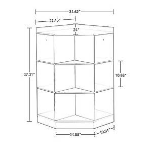 RiverRidge 02-144 Corner Cabinet, White