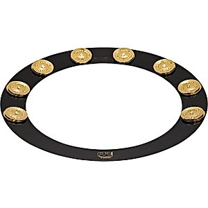 Meinl Percussion Backbeat Pro 13" Brass Hoop Tambourine with Brass Jingles for Snare Drums, TWO YEAR WARRANTY (BBP13)