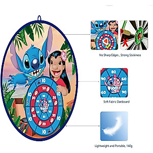 VDESFUEBY Cartoon Birthday Party Supplies- 26in Board Game 12 Sticky Balls and Hooks Party Favors Gifts Indoor Outdoor Kids Sports Game